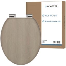 Schütte Schütte WC-Sitz MODERN WOOD, Toilettendeckel, mit Absenkautomatik, braun