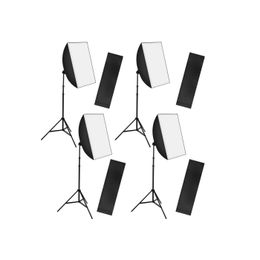 TecTake 4er Set Studioleuchte mit Softbox