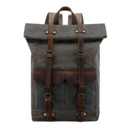 REDOM Laptoprucksack Rucksack Schulrucksack Lederrucksack Reiserucksack Schultertasche (Vintage Schultertasche Notebook Laptop Tasche Schule Uni Rucksack