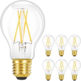 Nettlife LED-Leuchtmittel E27 Vintage A60 Glühbirne 4W 2700K Edison Energiesparlampe