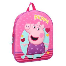Peppa Pig Kinderrucksack 3D Rucksack Peppa Wutz Peppa Pig 31 x 25 x 10 cm Kinder Tasche