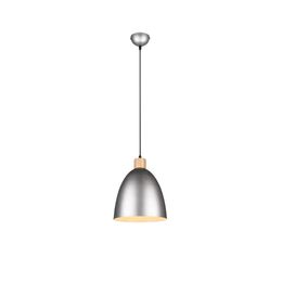 REALITY LEUCHTEN Pendelleuchte 'Jagger' silberfarben Ø 25 cm 1-flammig