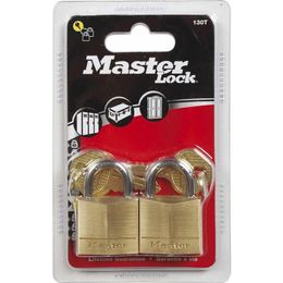 Master Lock Vorhangschloss 130 EURT Messing, Breite 30 mm, gleichsperrend SB-2
