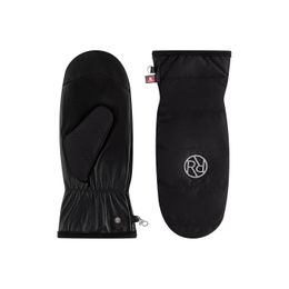 Roeckl Lederhandschuhe modischer Damen Stepp-Leder-Fäustling Tana mit Touch