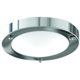 Bathroom Flush - 1 Licht Badezimmer Flush Deckenleuchte Chrom Rund mit gewölbtem Glas Diffusor IP44, E27 - Searchlight