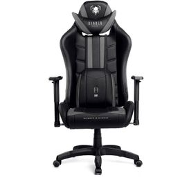 Diablo X-Ray Gaming Stuhl Computerstuhl ergonomischer Bürostuhl Gamer Chair Schreibtischstuhl Schwarz-Grau: Normal Size