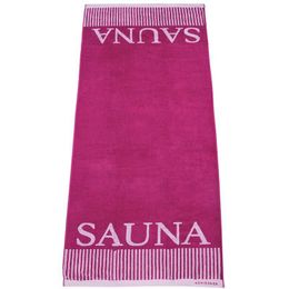 Saunatuch Rom 75 x 200 cm, 100% Baumwolle, Farbe: Fuchsia - Schiesser