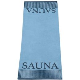 Saunatuch Rom 75 x 200 cm, 100% Baumwolle, Farbe: Hellblau - Schiesser