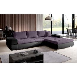 Arzo Sofa L-Form Eckcouch Schlafsofa Couch mit Schlaffunktion MA1100-OR64 - Furnix