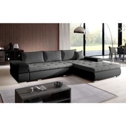 Arzo Sofa L-Form Eckcouch Schlafsofa Couch mit Schlaffunktion MA1100-OR96 - Furnix