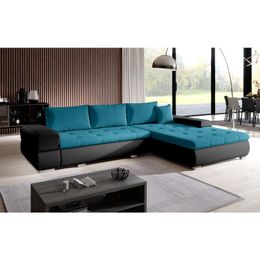 Arzo Sofa L-Form Eckcouch Schlafsofa Couch mit Schlaffunktion MA1100-OR85 - Furnix