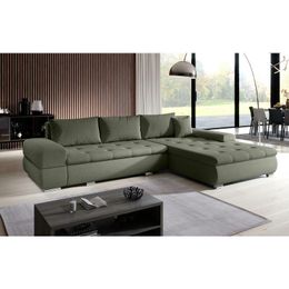 Arzo Sofa L-Form Eckcouch Schlafsofa Couch mit Schlaffunktion modern OR37 - Furnix