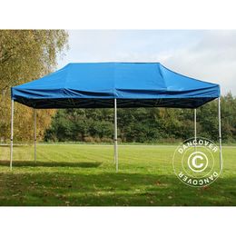 Dancover Faltzelt Faltpavillon Wasserdicht FleXtents pro Steel 3x6m Blau - Blau