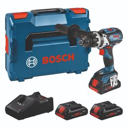 Bosch Professional Set: Akku-Schlagbohrschrauber GSB 18V-110 C, 3 x ProCORE18V 4.0Ah, L-BOXX - 0615A5002X