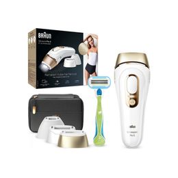 Braun IPL Silk-expert Pro 5, PL5243, dauerhaft sichtbare Haarentfernung weiß/gold