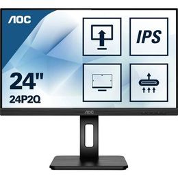 AOC 24P2Q LCD-Monitor EEK E (A - G) 61 cm (24 Zoll) 1920 x 1080 Pixel 16:9 4 ms Kopfhörer-Buchse, Audio-Line-in IPS LED