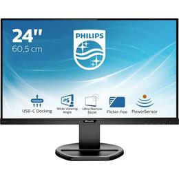 Philips 243B9 LCD-Monitor EEK E (A - G) 61 cm (24 Zoll) 1920 x 1080 Pixel 16:9 4 ms Kopfhörer-Buchse, Audio-Line-in IPS LED