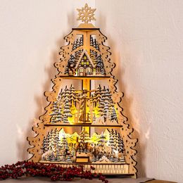 Gärtner Pötschke 3D Weihnachtsberg mit LED-Beleuchtung