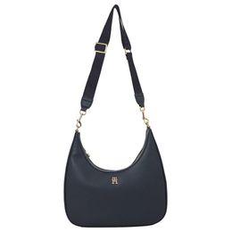 Tommy Hilfiger Schultertasche TH ESSENTIAL SC CROSSOVER CORP, Handtasche Damen Tasche Damen Schultertasche Recycelte Materialien, blau