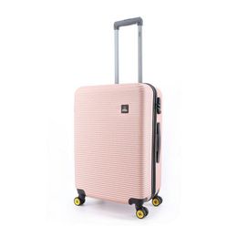 National Geographic Koffer Abroad, rollt auf 4 stabilen Doppelrädern, rosa