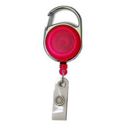 Kranholdt Schlüsselanhänger Jojo / Ausweishalter / Ausweisclip runde Form (100-tlg)