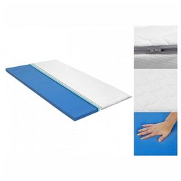 vidaXL Kaltschaummatratze Matratzenauflage 90 x 200 cm viskoelastischer Memory-Schaum 6cm Topper