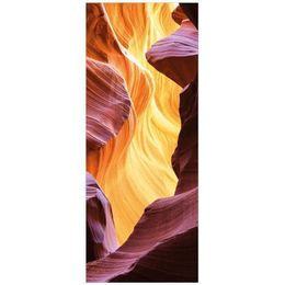 Wallario Acrylglasbild, Schlucht aus Sandstein in Arizona Antelope Canyon