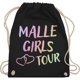 Shirtracer Turnbeutel Malle Girls Tour Mallorca Tour Mädels Malle Party Mädchen Urlaub