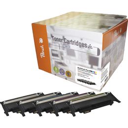 Peach S4092 5 Toner (2*bk, c/m/y) ersetzt Samsung CLT-P4092C/ELS, SU392A f&uuml;r z.B. Samsung CLP -310, Samsung CLP -310 N, Samsung CLP -315 (wiederaufbereitet)