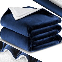 Kesser® Kuscheldecke Flauschige Sherpa Extra Weich & Warm Wohndecke Flanell Fleecedecke, Falten beständig/Anti-verfärben als Couchdecke Sofadecke oder Bettüberwurf