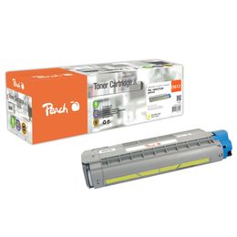 Peach O4650-75 Toner ye ersetzt OKI 46507505 f&uuml;r z.B. OKI C 612 DN, OKI C 612 N, OKI C 612 (wiederaufbereitet)