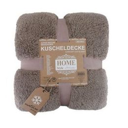 Wohndecke Teddy Kuscheldecke in Kunstfell-Optik