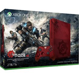 Microsoft Xbox One S 2000GB - Rot - Limited Edition Gears of War 4 + Gears of War 4