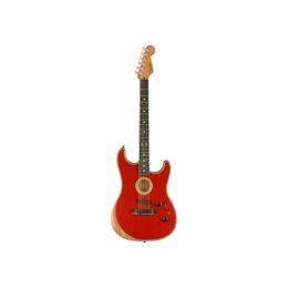 Fender Westerngitarre, AM Acoustasonic Stratocaster Dakota Red