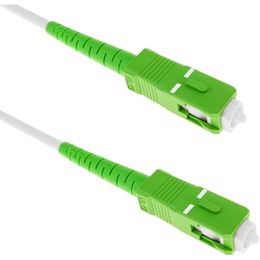Fiber Optic Cable sc/apc auf SC/APC-Simplex Singlemode 9/125 von 50 cm OS2 weiss - BeMatik