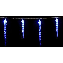 Deuba - led Lichterkette Eiszapfen Eisregen Innen Außen Weihnachtsbeleuchtung 40 Eiszapfen x 4 LEDs Blau