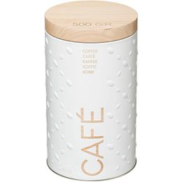 Kaffeedose aus metall 500g scandinave nature weiß - weiß - 5five