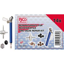 BGS-technic Reparatursatz für Reifenventile 14-tlg.