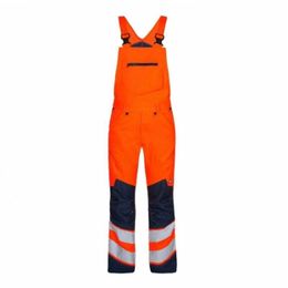 Warnschutz Latzhose Safety Herren 3544-314 Gr. 44 orange/blue ink - orange/blue ink - Engel