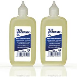 Bestlivings 2 x 100 ml Flasche Feinmechaniköl - Harzt nicht & geruchsneutral - Haushaltsöl Universalöl Nähmaschinenöl - Ideal für feinmechanische Komponenten