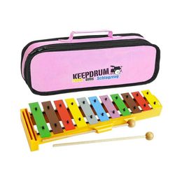 SONOR Glockenspiel SONOR GS Xylophon Glockenspiel für Kinder mit Tasche Pink