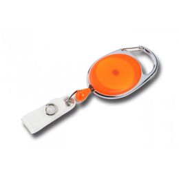 Kranholdt Schlüsselanhänger Jojo / Ausweishalter / Ausweisclip ovale Form (100-tlg)