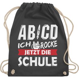 Shirtracer Turnbeutel ABCD Ich rocke jetzt die Schule