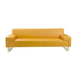JVmoebel 2-Sitzer Gelbes 2-Sitzer Sofa Polster Wohnzimmer Couch Zweisitzer Stilvoller