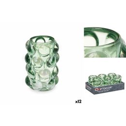 Gift Decor Windlicht Kerzenschale Mikrosphären grün Glas 8