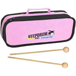 keepdrum Glockenspiel keepdrum MB01PK Glockenspiel Tasche Pink mit Schlägel
