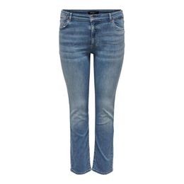 Only CARMAKOMA Slim-fit-Jeans Straight Leg Jeans Übergröße Plus Size Denim Hose CARALICIA 4712 in Blau