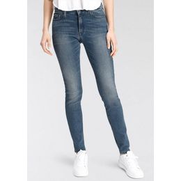 Replay Skinny-fit-Jeans LUZIEN POWERSTRETCH-DENIM mit Used-Effekten, blau