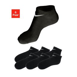 Nike Sneakersocken (6-Paar) mit Mittelfußgummi, schwarz