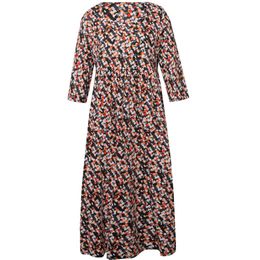 Ulla Popken Kleid Damen Gr&ouml;&szlig;e 42/44 bunt Winterkleid